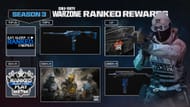 Warzone Ranked Resurgence Season 3 all rewards and how to unlock them