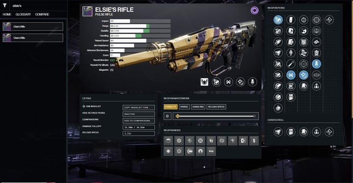 Elsie's Rifle god roll guide for Destiny 2 PvP and PvE