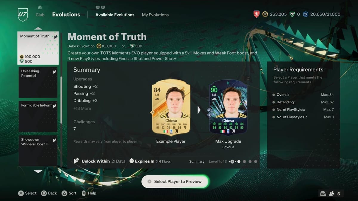 EA FC 24 Moment of Truth Evolution guide: Best players to use, all ...