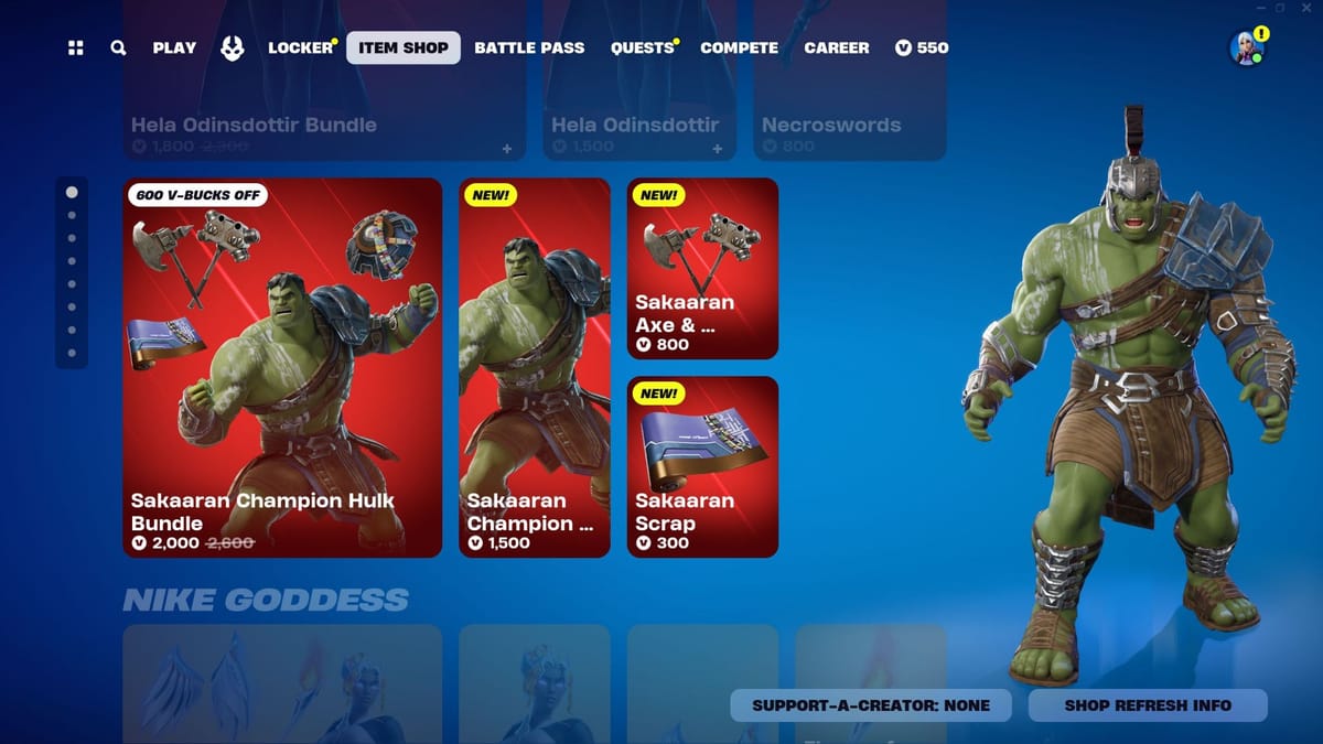 How to get Sakaaran Champion Hulk skin in Fortnite