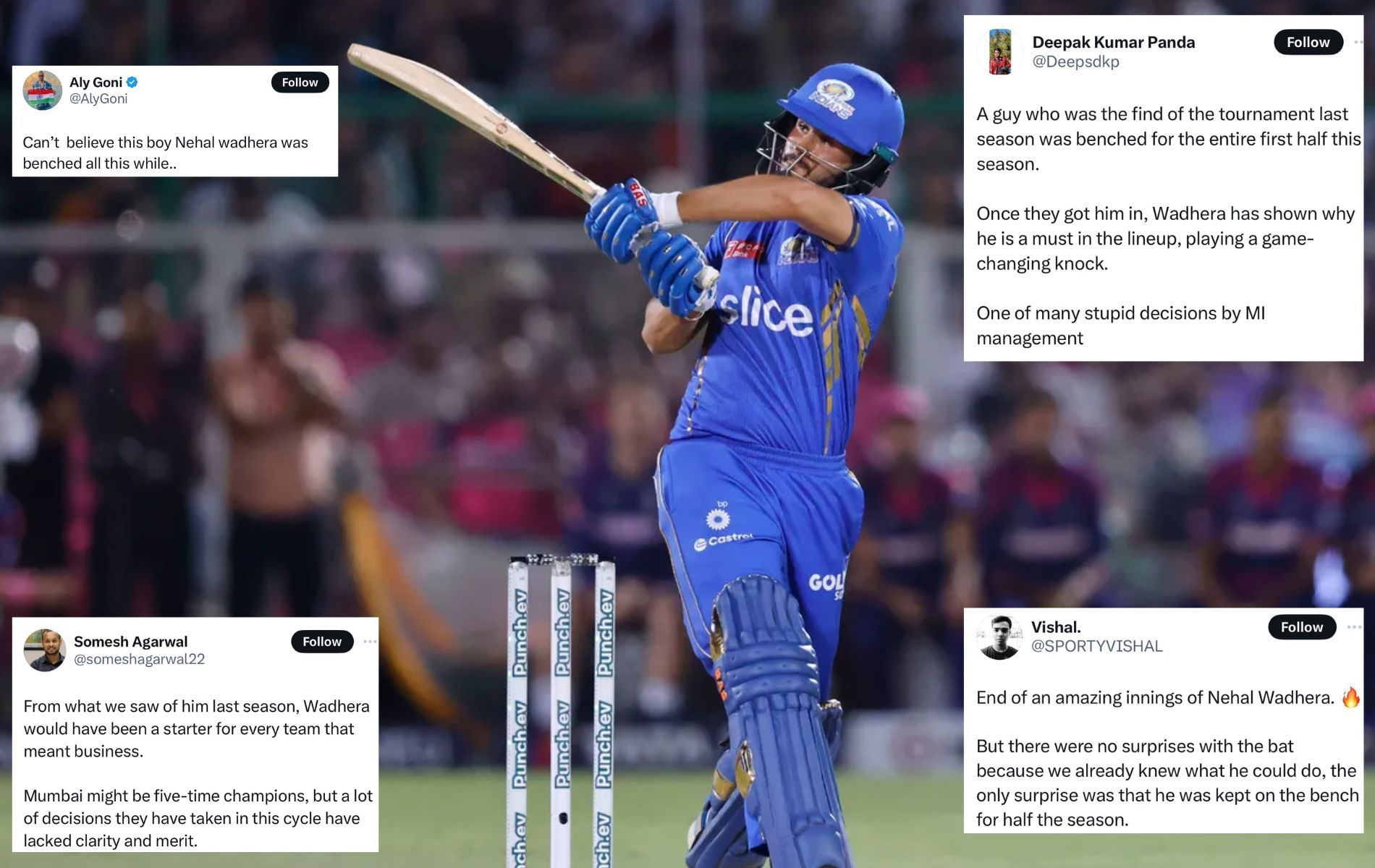 "Has shown why he is a must in the lineup" - Fans react to Nehal ...