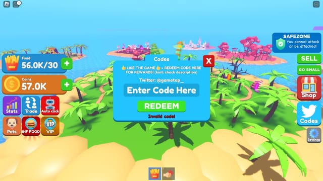 Eating Simulator codes