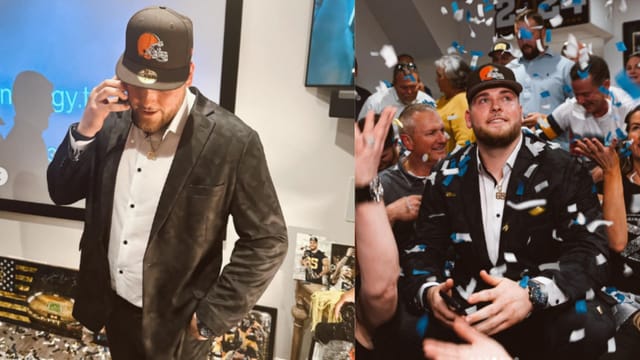 IN PHOTOS: Zak Zinter's sister Kierstyn stands proud as Browns pick ...