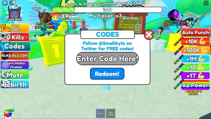 Fireball Punching Simulator Codes (2024)