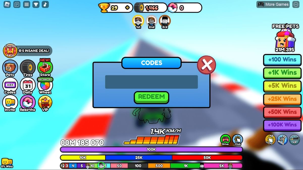 Go-Kart Race Clicker Codes (2024)