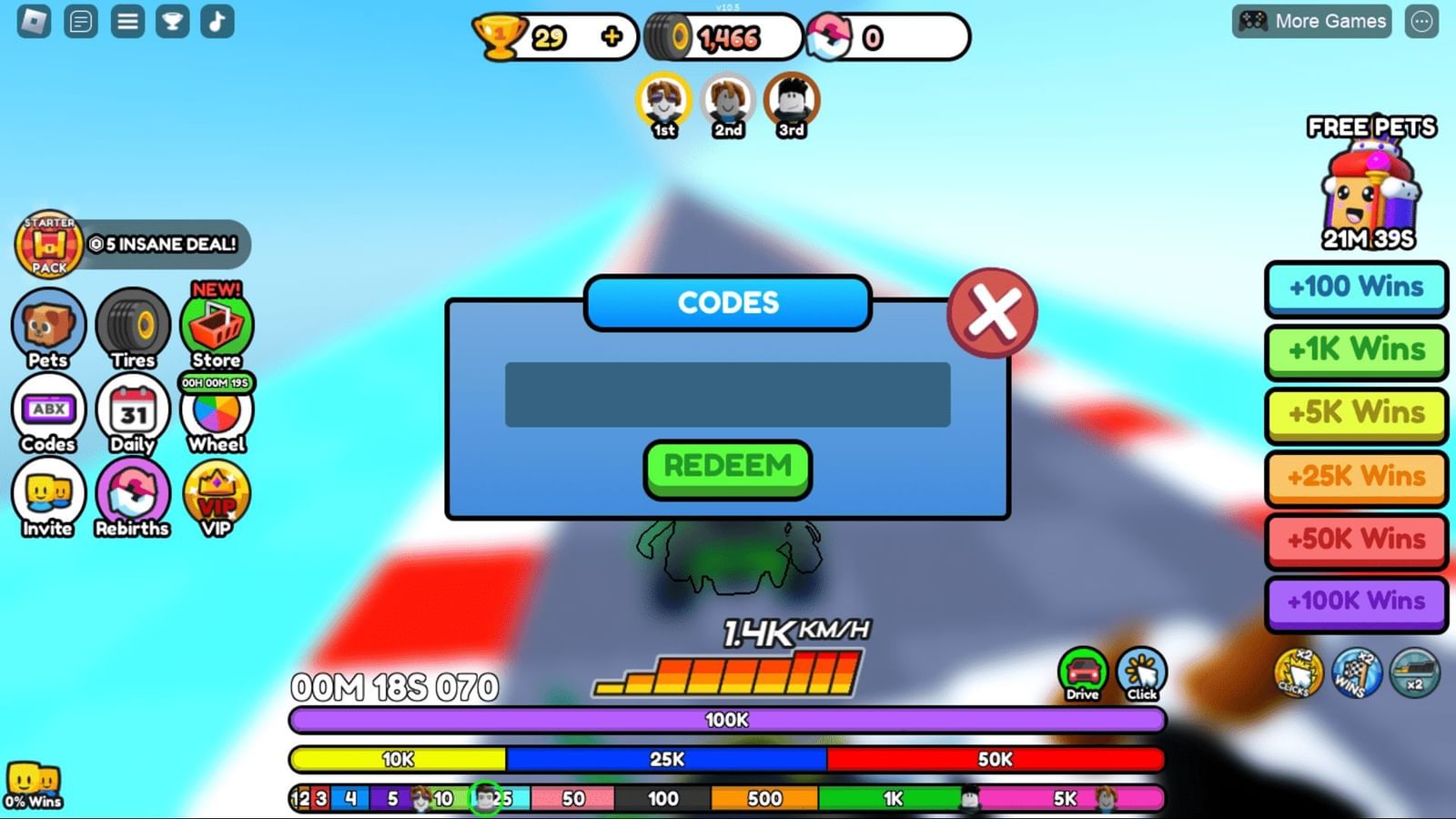 Go-Kart Race Clicker Codes (2024)