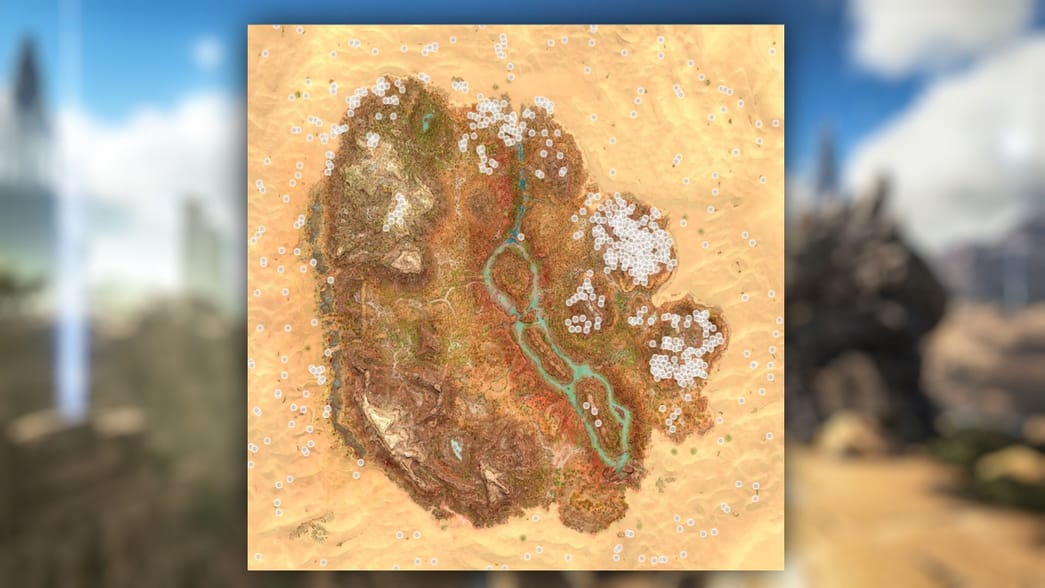 Ark Survival Ascended: Scorched Earth resource maps for all materials