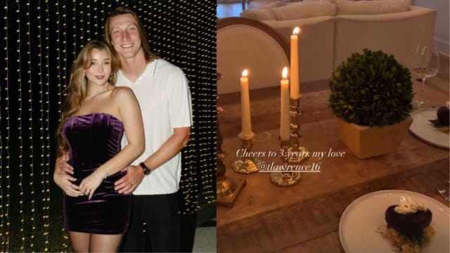 "Cheers to 3 years": Trevor Lawrence's wife Marissa plans fancy ...