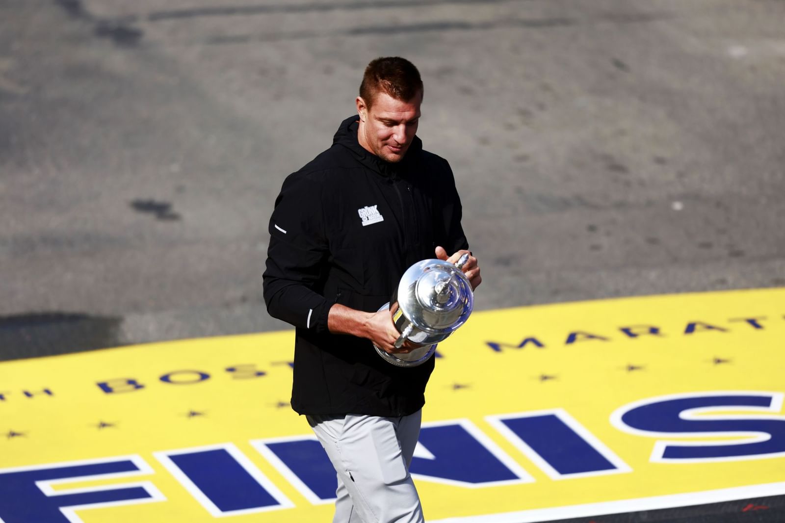 WATCH: Rob Gronkowski throws epic first pitch at Red Sox game