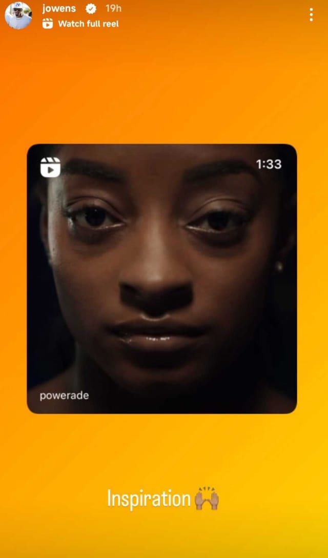 Simone Biles' husband Jonathan Owens reacts to gymnast's collaboration ...