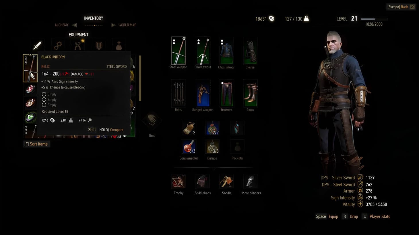 10 strongest weapons in The Witcher 3, ranked