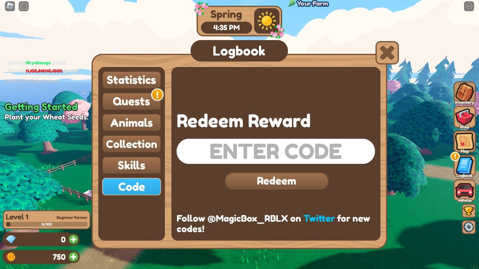 Roblox Farm Life Simulator Codes