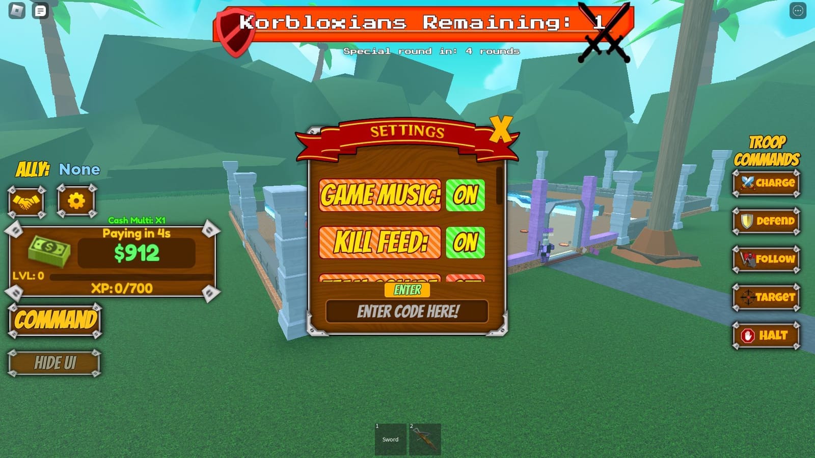 Faction Defense Tycoon Codes