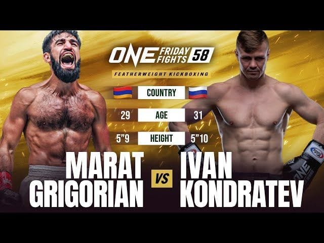 ONE Friday Fights 58: FREE FULL FIGHT: Marat Grigorian flaunts his lethal power in stellar ONE ...