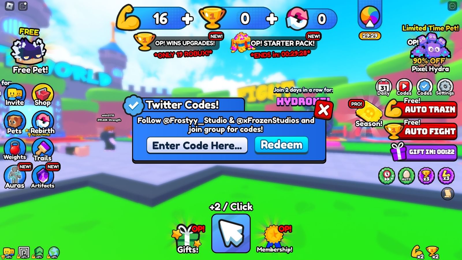 Roblox Push Up Battles Codes