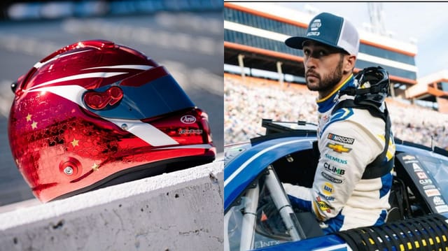 What do Chase Elliott's helmet stars at the Martinsville Cup race ...