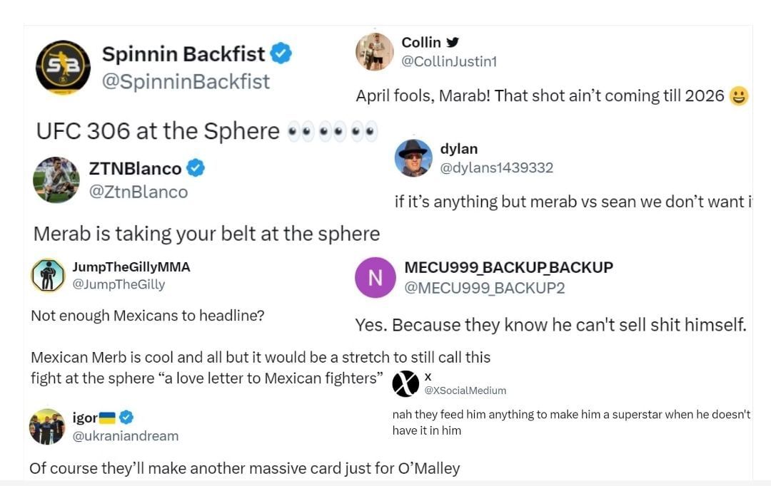 UFC 306: "UFC 306 at The Sphere" - MMA Twitter in pandemonium after ...