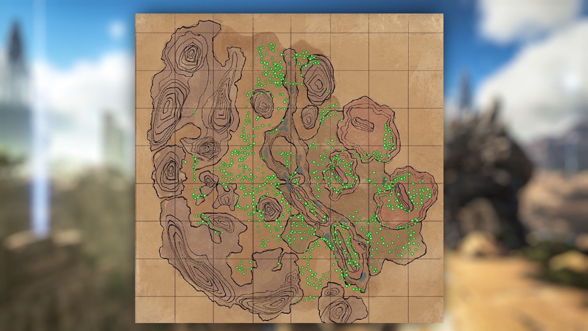 Ark Survival Ascended: Scorched Earth resource maps for all materials