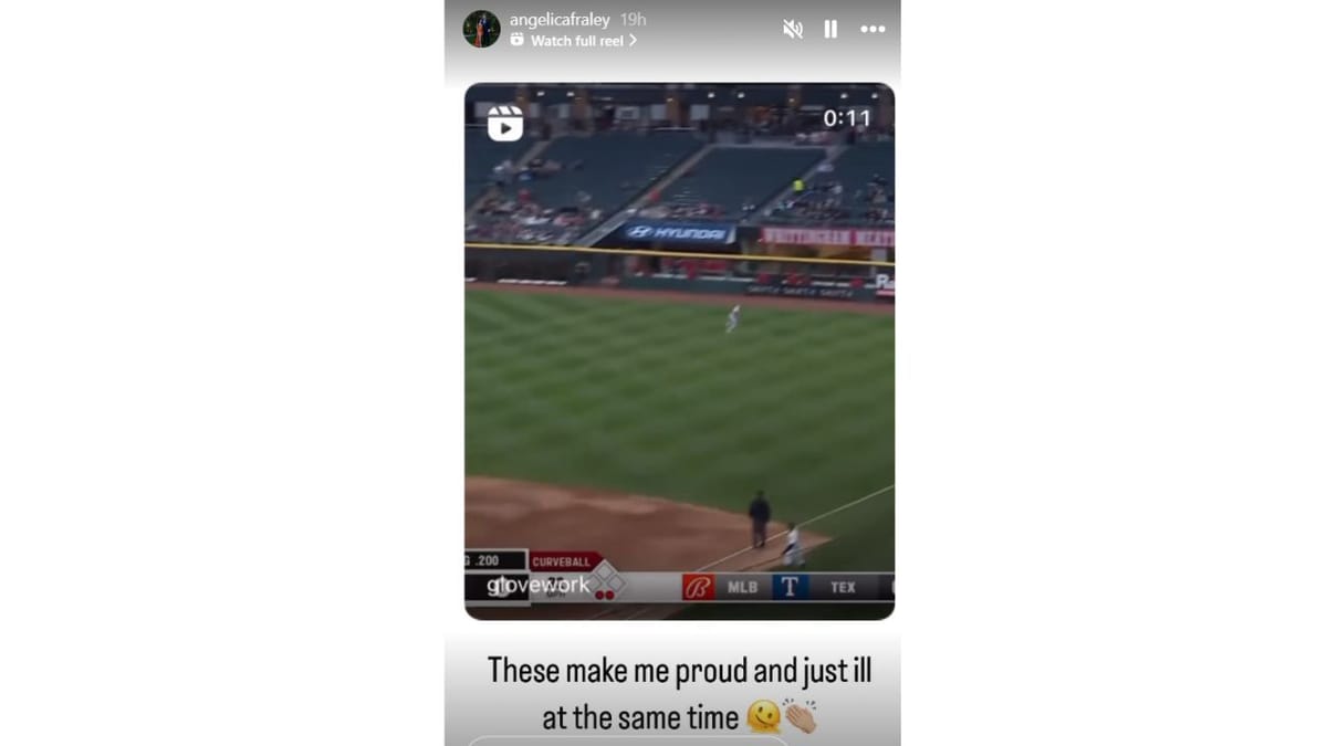 "Makes me proud and ill at the same time" - Jake Fraley's wife Angelica ...
