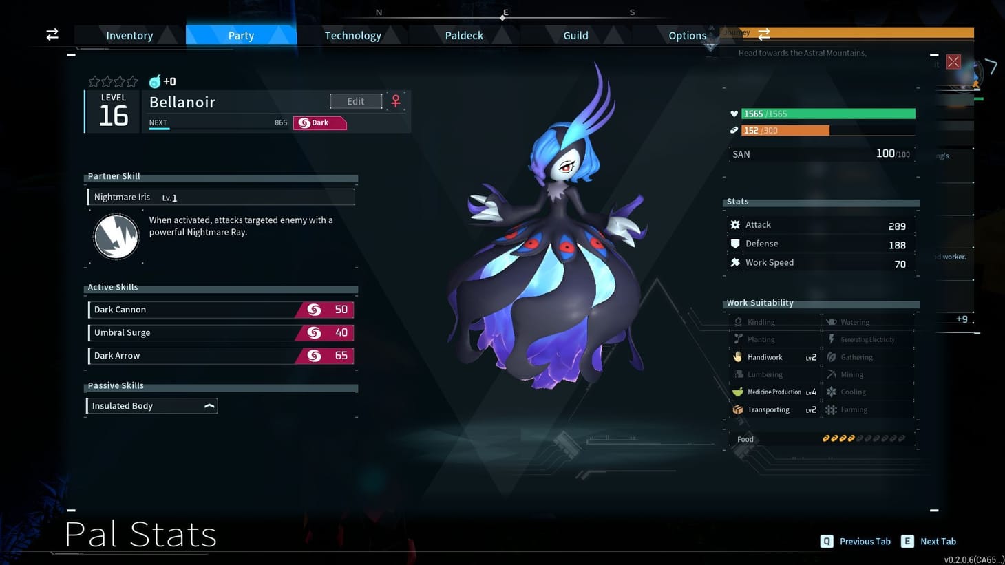 Bellanoir in Palworld: Where to find, skills, item drops, and more