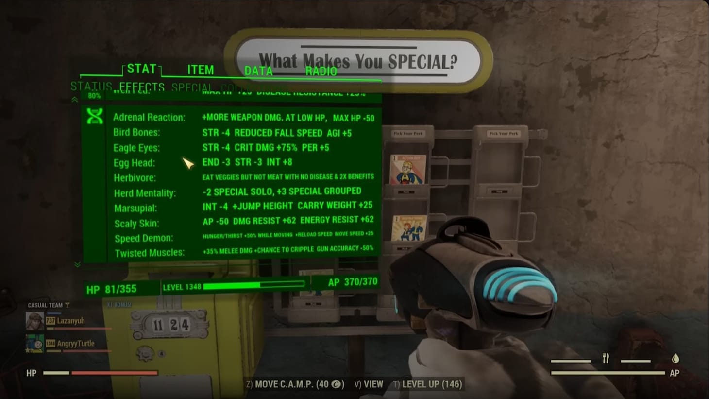 Fallout 76 Gunslinger build: Perk cards, weapons, stats, and more