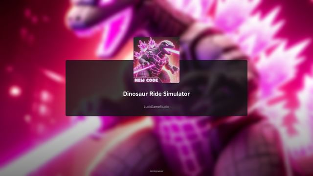 Dinosaur Ride Simulator Codes