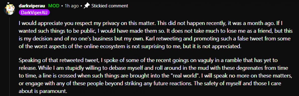 Karl Jobst vs. DarkViperAU controversy: Everything that has happened so far