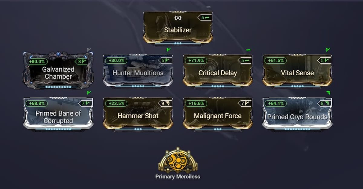 Warframe: Incarnon Burston build guide (best Evolution talents and mod setup)