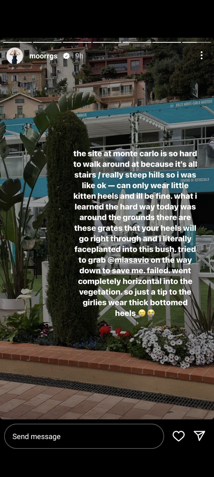 "Faceplanted into this bush" - Taylor Fritz's girlfriend Morgan Riddle ...