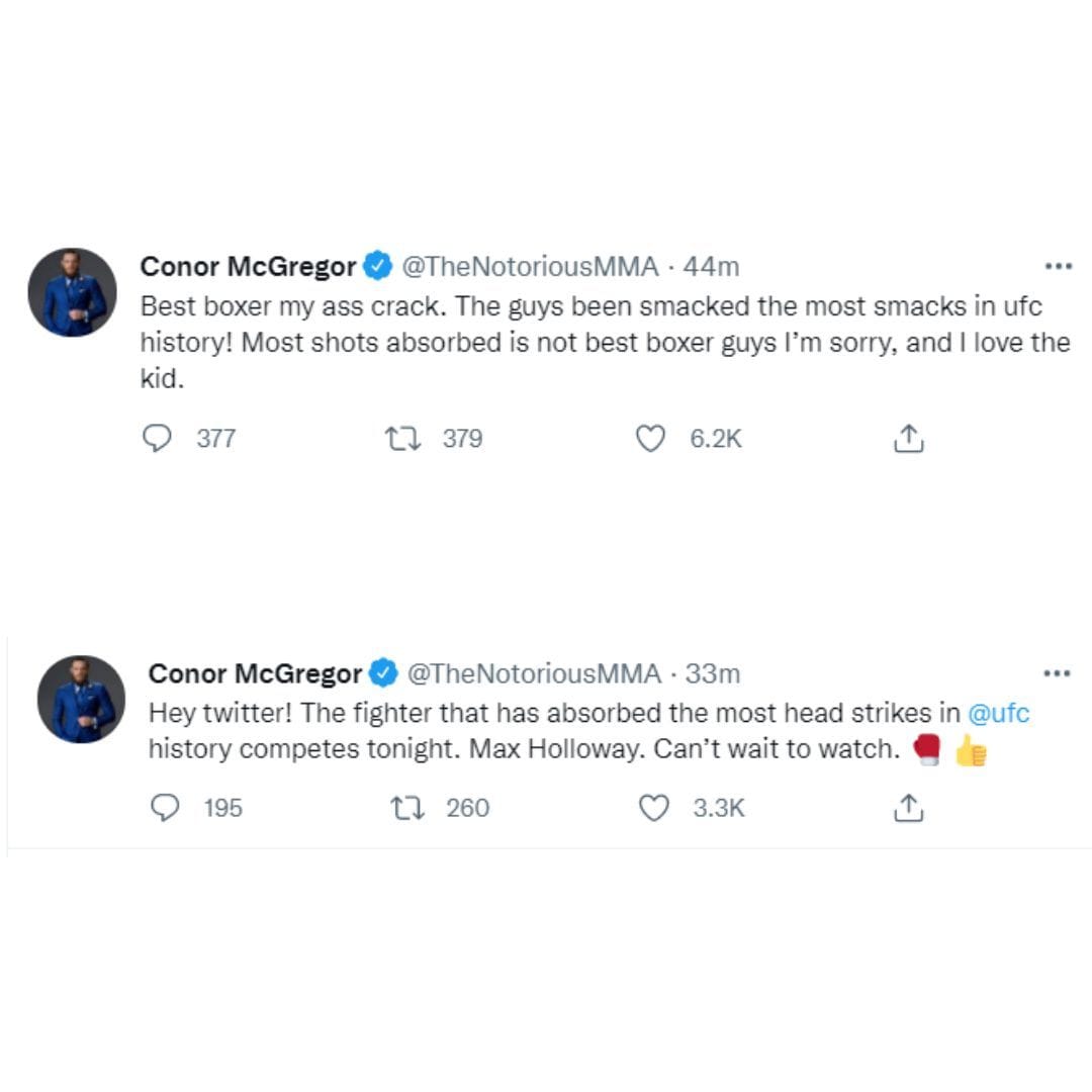 Max Holloway: "Best boxer my a** crack" - When Conor McGregor bashed ...