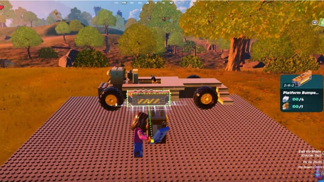 How to build Formula 1 Racing Car In LEGO Fortnite