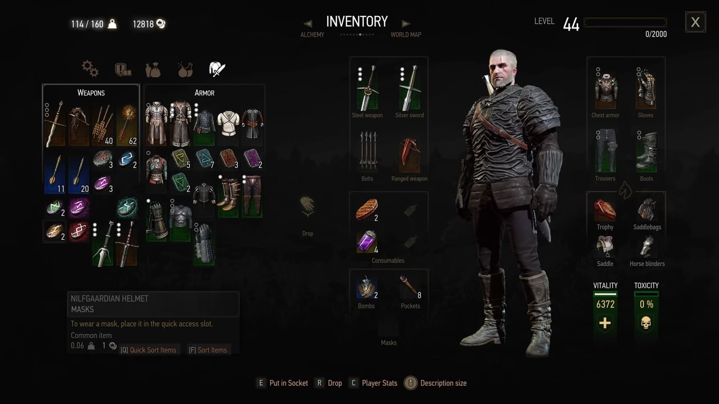 All Alternative Looks in The Witcher 3, ranked