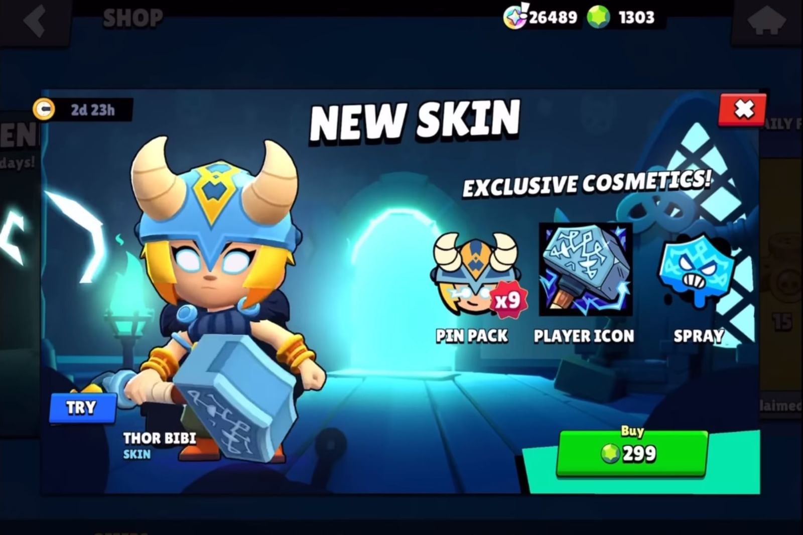 Brawl Stars Thor Bibi Skin: Cost, design, and more