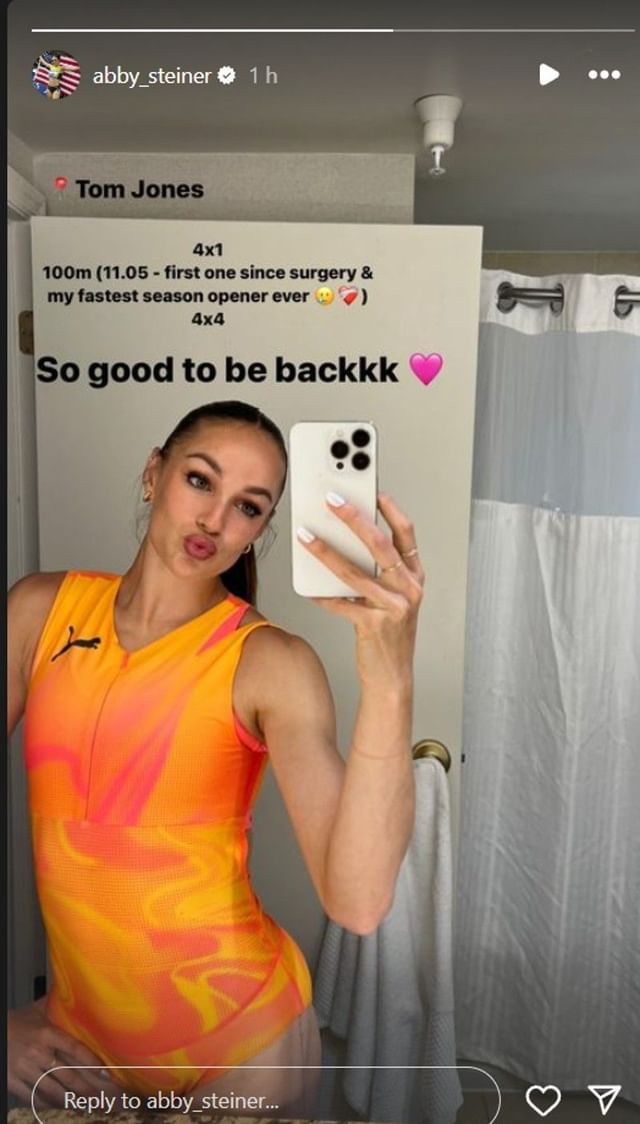 "My fastest season opener ever"- Abby Steiner delighted after comeback ...