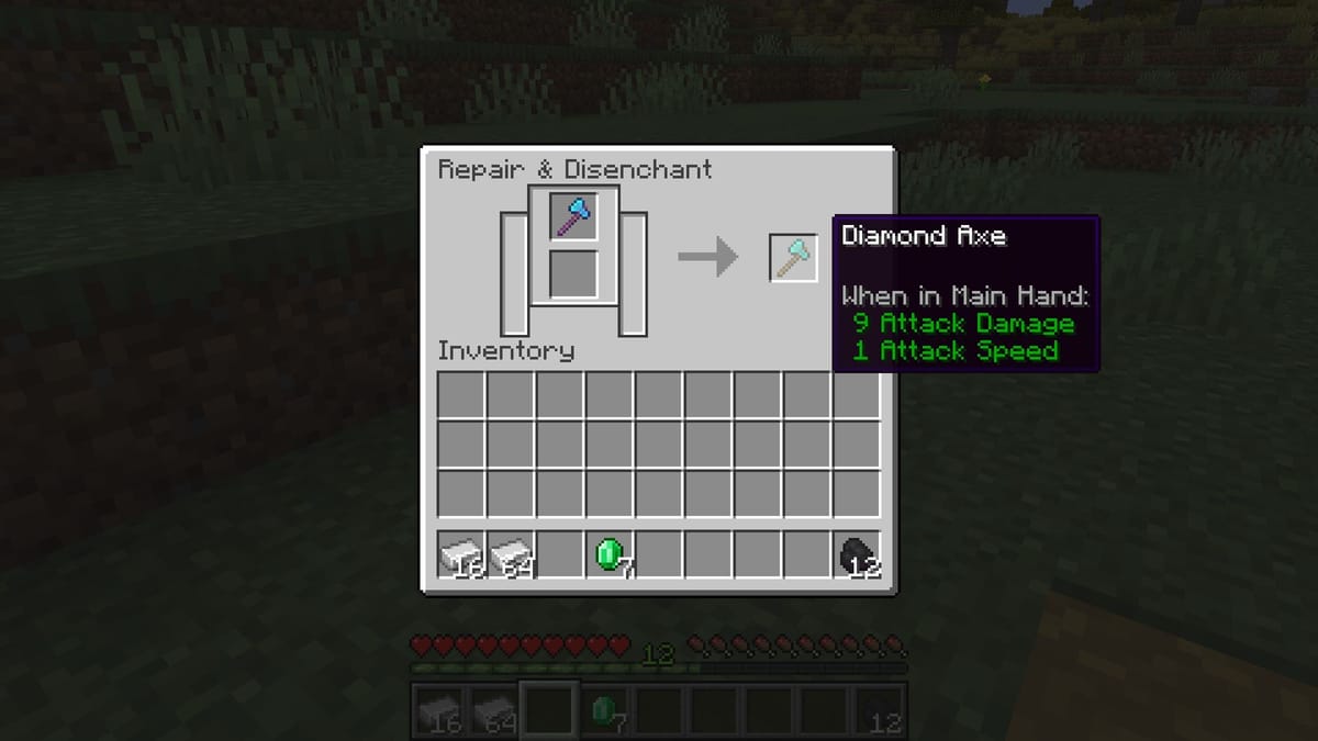 How to make Minecraft grindstone
