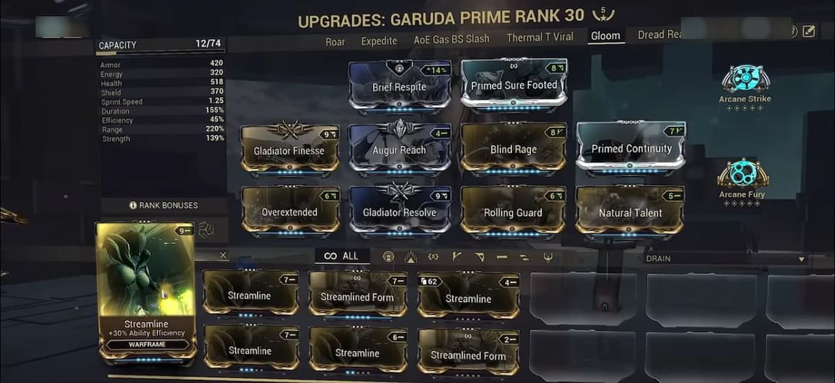 Warframe: Garuda Prime build guide