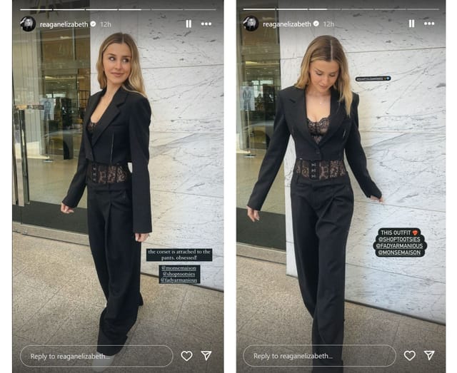 In Photos: Alex Bregman's wife Reagan dazzles in black corset dress ...