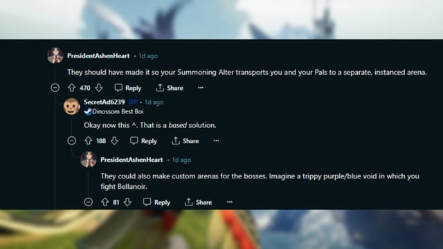 Palworld player criticizes Summoning Altar restriction in update 0.2.0.6