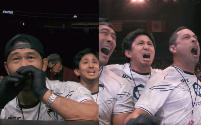 UFC 300: Video: Max Holloway shares corner's epic reaction to buzzer ...