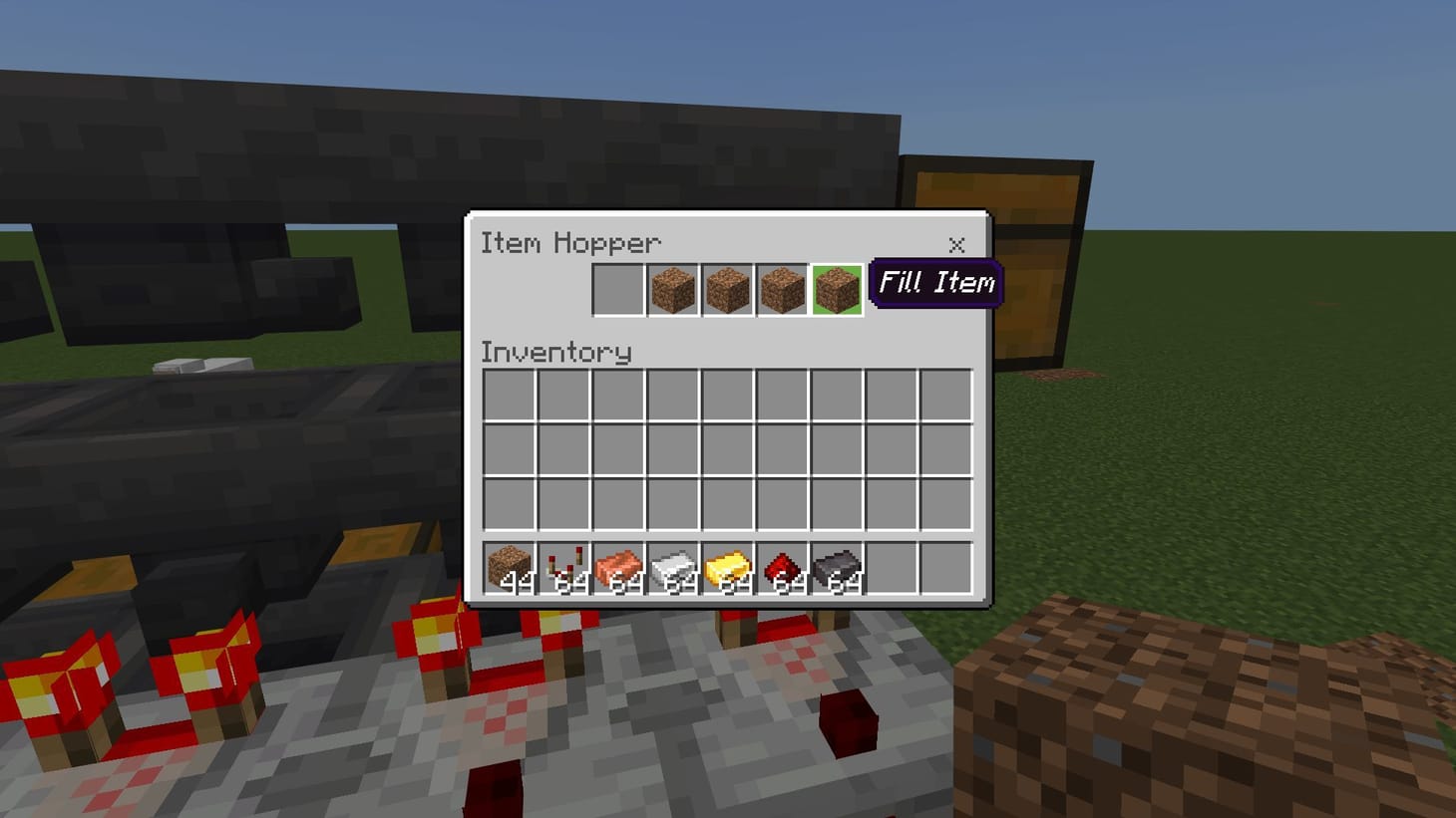 How to make an item sorter in Minecraft Bedrock