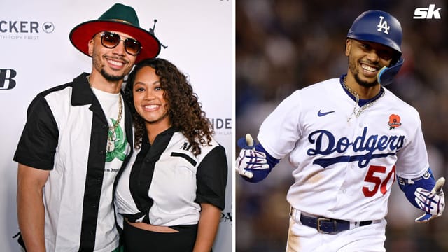 Mookie Betts' wife Brianna applauds Dodger star's historic 5 for 5 ...