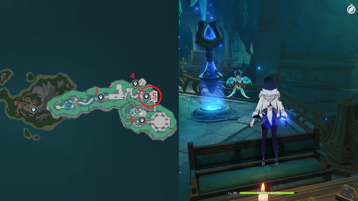 Genshin Impact Nostoi Region and Sea of Bygone Eras teleport waypoints ...