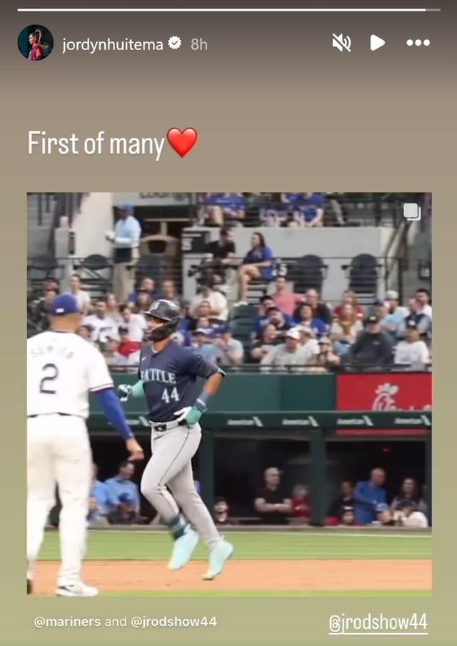 "First of many" - Julio Rodriguez's girlfriend Jordyn Huitema ...