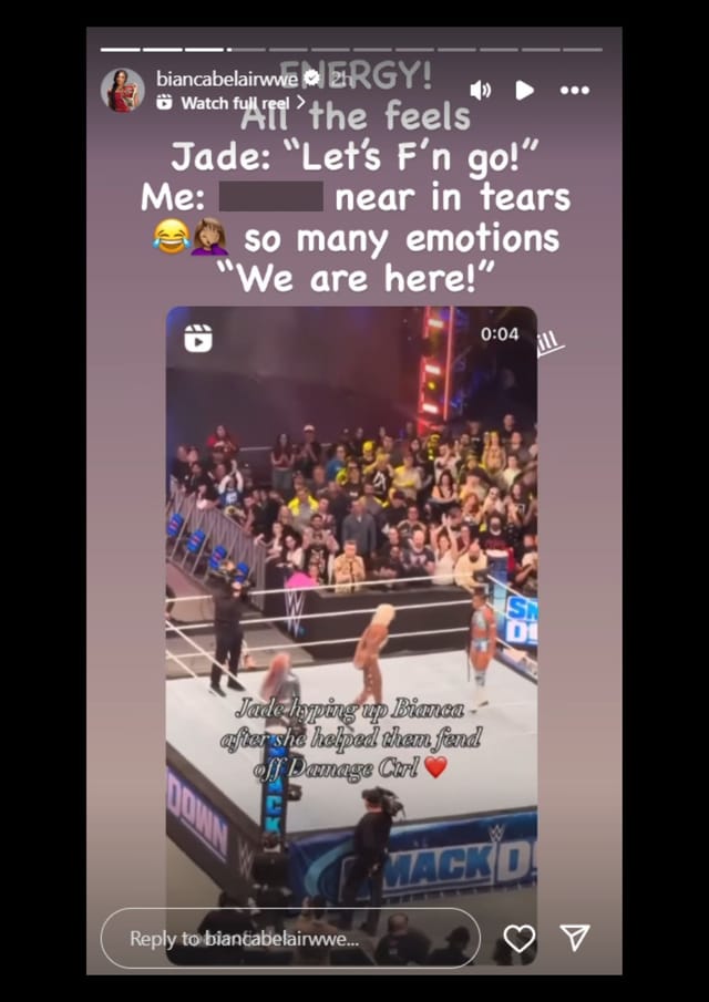 Bianca Belair reveals what Jade Cargill told her following major ...