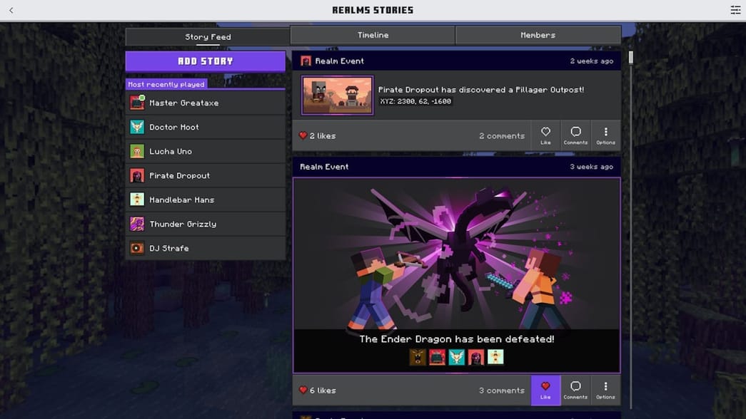 What are Minecraft Realms Stories? All you need to know