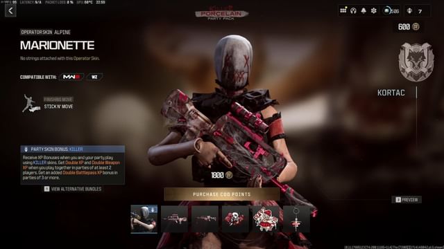 Killer Porcelain party pack in MW3 and Warzone: Price, what's included ...