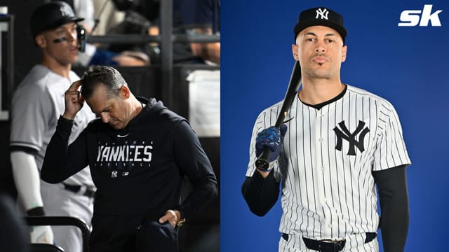 Giancarlo Stanton Aaron Boone slump: "Once he gets it going, hop on" - Yankees manager Aaron ...