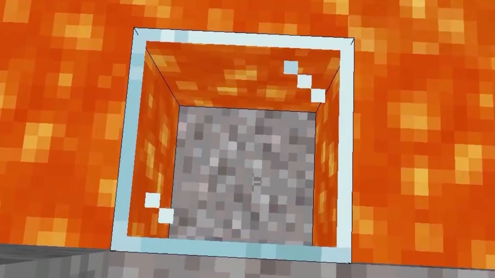 How to see blocks under lava in Minecraft