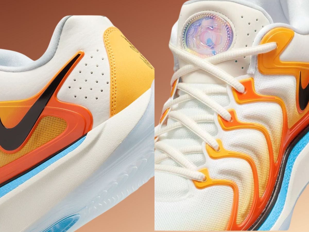 Kevin Durant x Nike KD 17 University Gold/Safety Orange sneakers ...