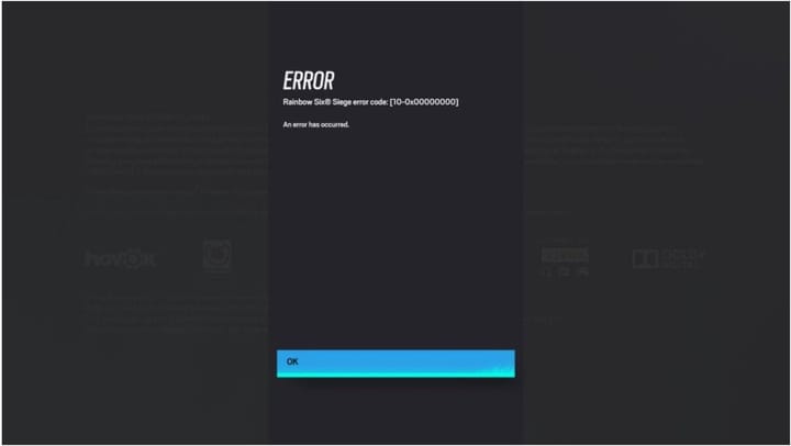 Rainbow Six Siege error code 10-0x00000000: Possible fixes, reasons ...